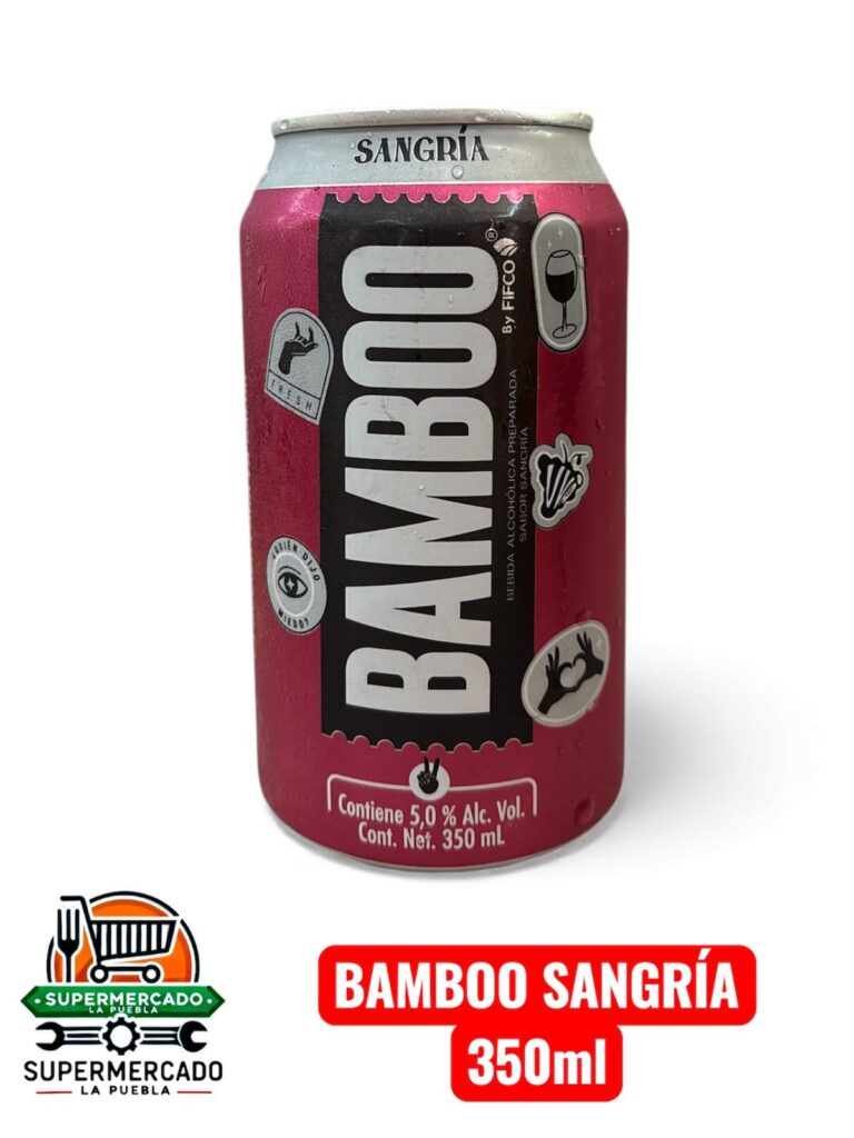 Cerveza bamboo Sangría lata 350ml – Super La Puebla